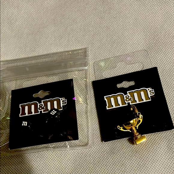 M&M'S | Accessories | 3 Piece Mms Gold Trophy Charmearringsring | Poshmark